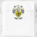 Matthews Family Crest Coat of Arms Square Sticker | Zazzle