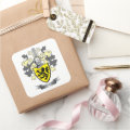 Matthews Family Crest Coat of Arms Square Sticker | Zazzle