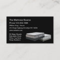 Mattress And Bedding Store Business Card | Zazzle
