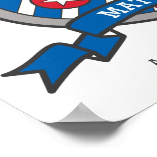 Matty boys name meaning heraldry shield poster | Zazzle