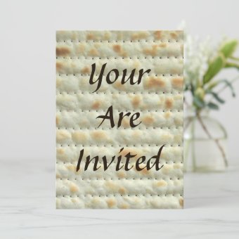 Matzoh Passover Seder Invitation | Zazzle