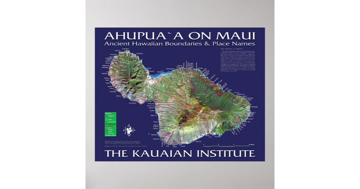Maui Ahupuaa Poster | Zazzle.com