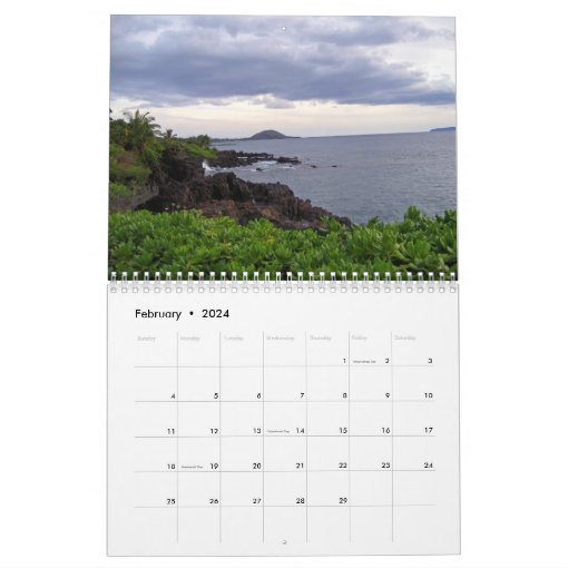 Maui Hawaii 2020 Beautiful Beach Wall Calendar | Zazzle