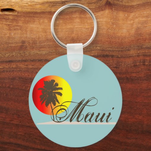 Maui Hawaii Souvenir Keychain | Zazzle