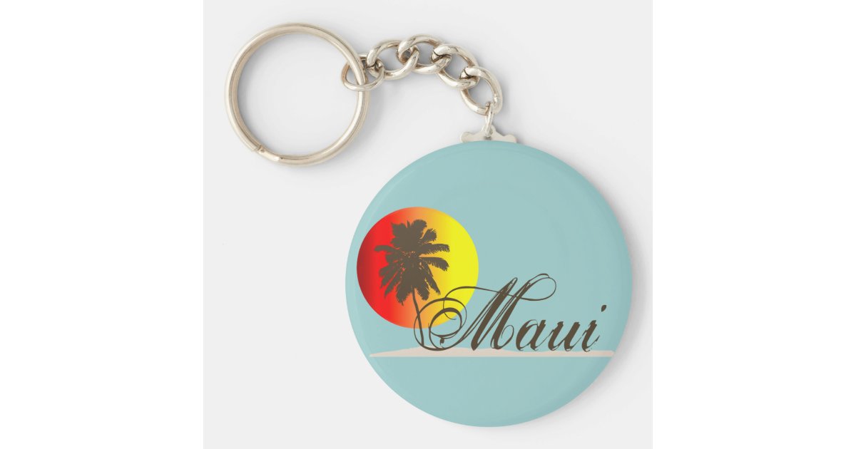 Maui Hawaii Souvenir Keychain | Zazzle.com