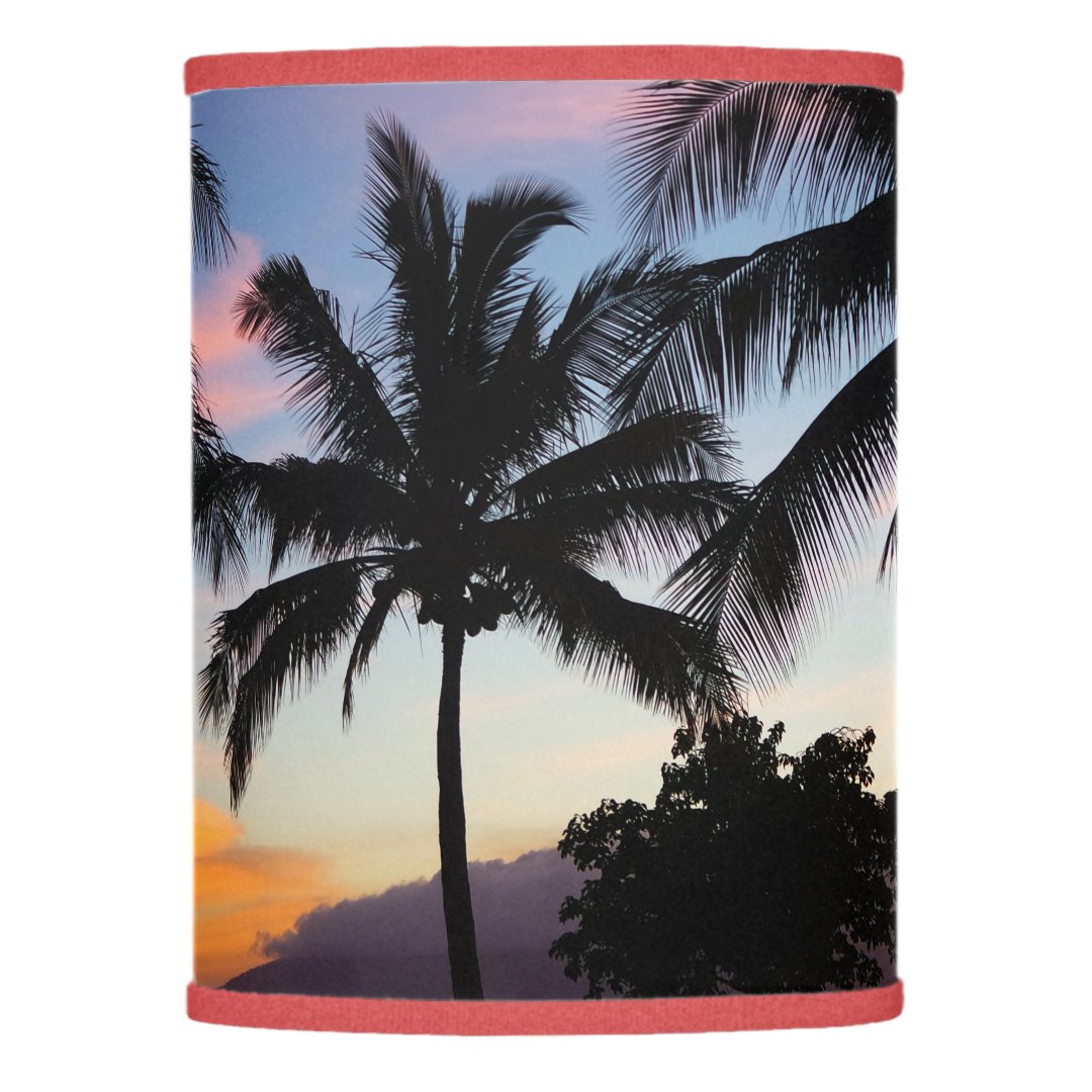 Maui Hawaiian Sunset Palm Trees Lamp Shade | Zazzle