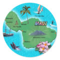 Maui Map Sticker | Zazzle