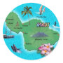 Maui Map Sticker | Zazzle