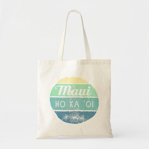 Maui No Ka Oi Vintage Typography Tote Bag | Zazzle
