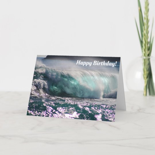 Maui Ocean Waves Birthday Card | Zazzle.com