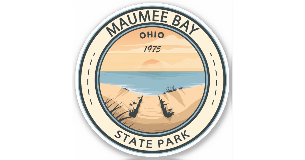 Maumee Bay State Park Ohio Vintage Sticker | Zazzle