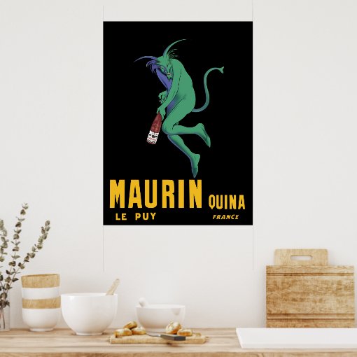 Maurin Quina Absinthe French Advertising Poster | Zazzle