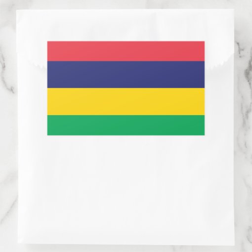 Mauritius* Flag Sticker | Zazzle