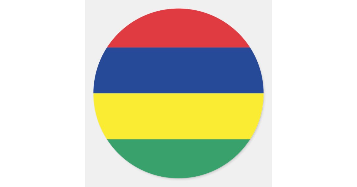 Mauritius Flag Sticker | Zazzle
