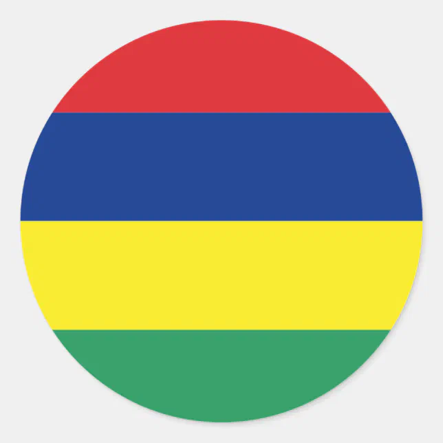 Mauritius Flag Sticker | Zazzle