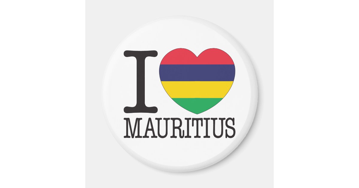 Mauritius Love v2 Magnet | Zazzle