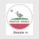 Mauritius Republic California Flag Dodo Sticker | Zazzle