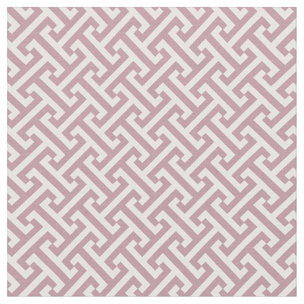 Sage Green Greek Key Pattern Fabric | Zazzle