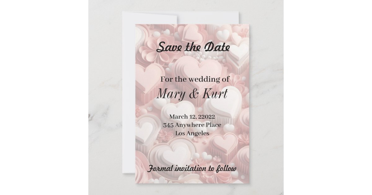 Mauve Heart Candy Invitation | Zazzle