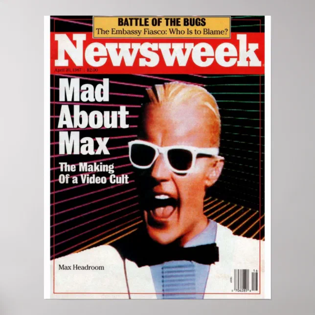 Max Headroom Poster | Zazzle