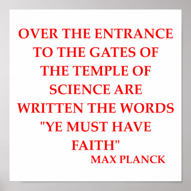 max planck quote poster | Zazzle