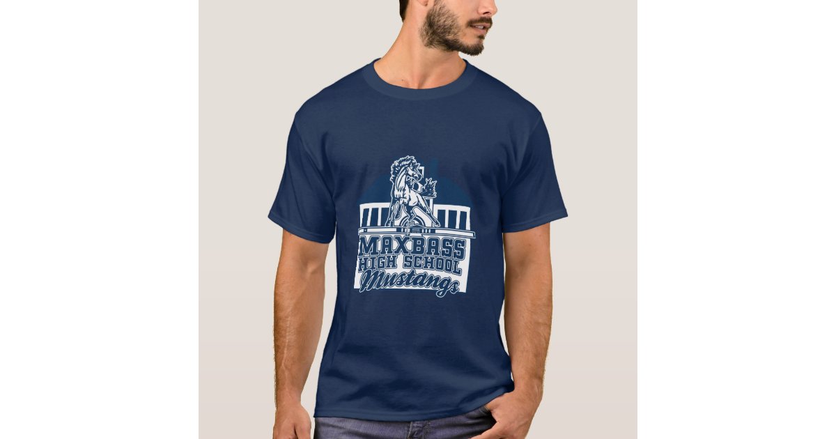 Maxbass Mustangs School Days T-Shirt | Zazzle
