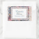 Maximalist Wedding Favor Gift Vintage Floral Rectangular Sticker | Zazzle