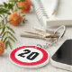 Maximum 20 mph speed limit traffic sign keychains | Zazzle