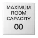 Maximum room capacity sign ceramic tile | Zazzle