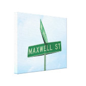 Maxwell Green Street Sign Boys Name Wall Art | Zazzle