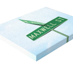 Maxwell Green Street Sign Boys Name Wall Art | Zazzle