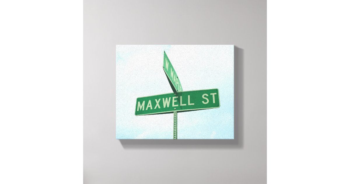 Maxwell Green Street Sign Boys Name Wall Art | Zazzle