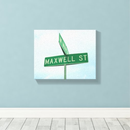 Maxwell Green Street Sign Boys Name Wall Art | Zazzle