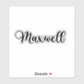 Maxwell Name - Handwritten Calligraphy Sticker | Zazzle