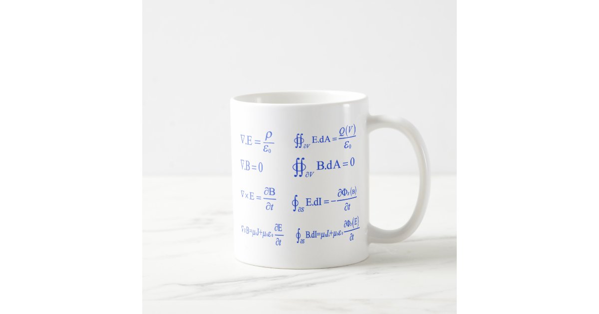 maxwell physics equation coffee mug | Zazzle
