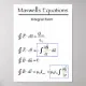 Maxwell's Equations - Integral Form Poster | Zazzle