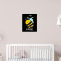 May-bee Funny Insect Bee Pun Dark BG Poster | Zazzle