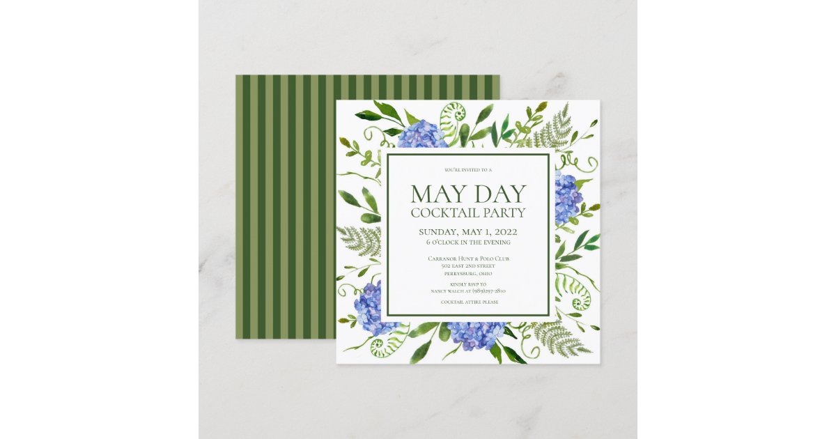 May Day Cocktail Party Invitation | Zazzle