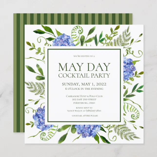 May Day Cocktail Party Invitation | Zazzle