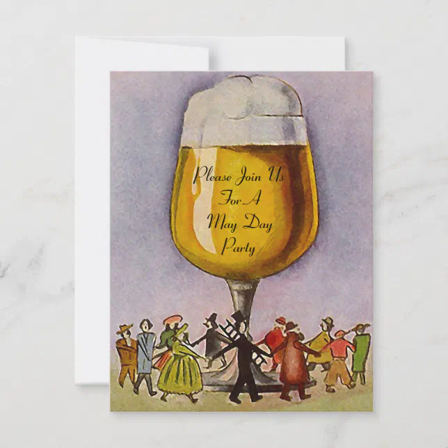 MAY DAY MAYPOLE PARTY INVITATION ~ EZ TO CUSTOMIZE | Zazzle