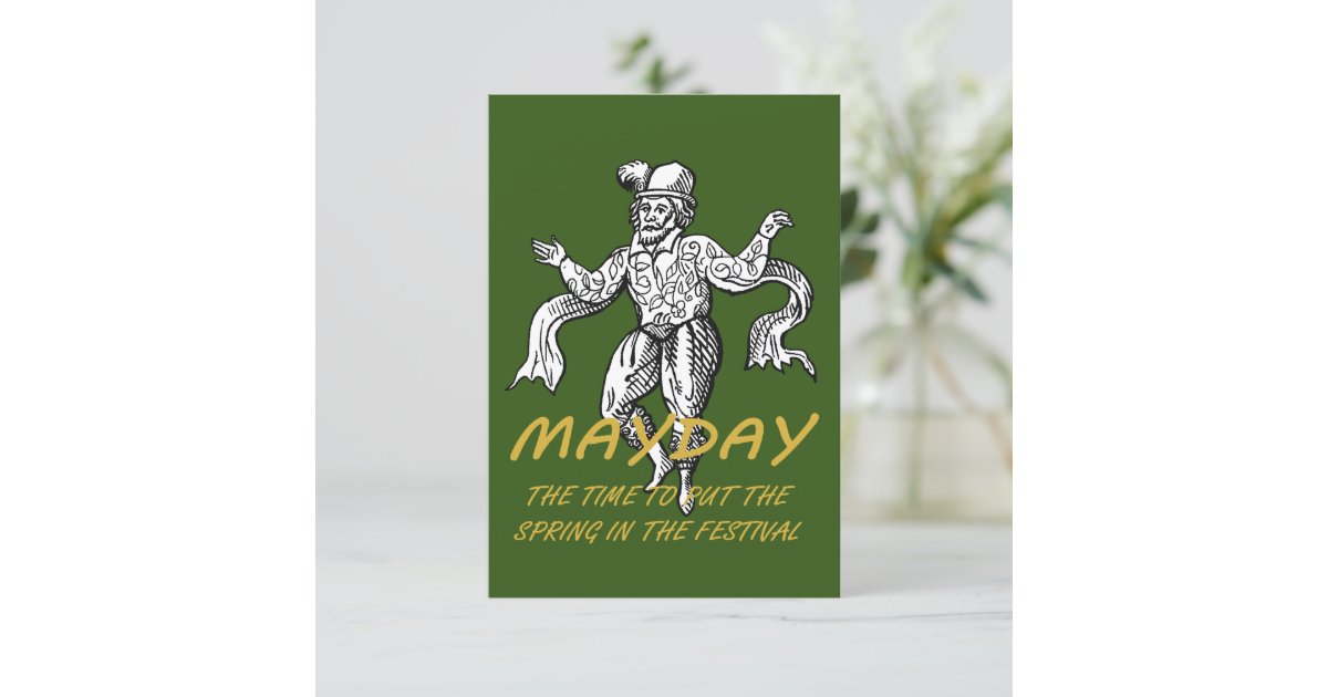 May Day The Time To Put The Spring In The Festival Invitation | Zazzle