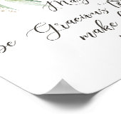 May God be gracious, green and gold leaves Poster | Zazzle