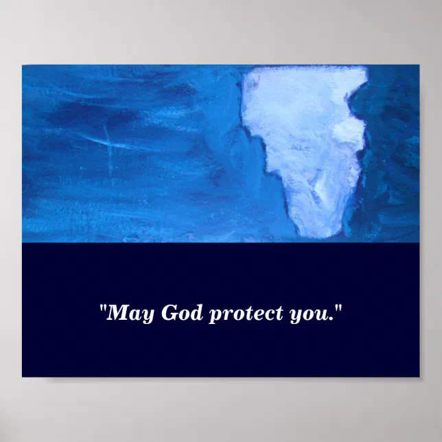 MAY GOD PROTECT YOU POSTER | Zazzle
