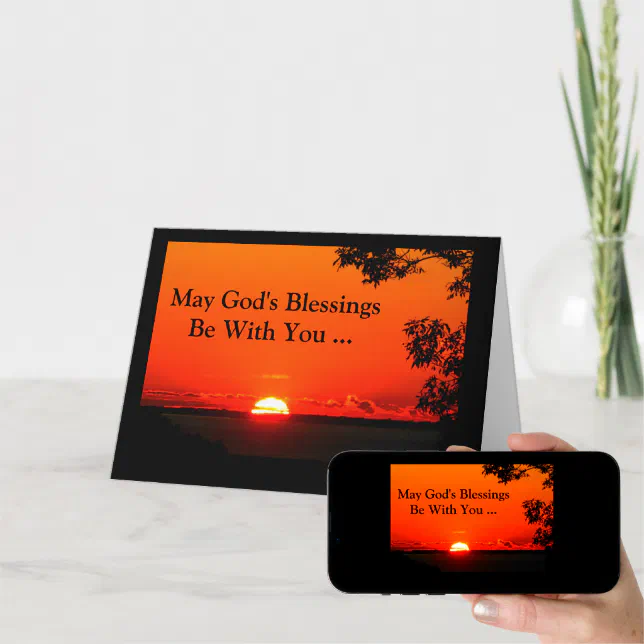 May God's Blessings Be With You Confirmation Card | Zazzle