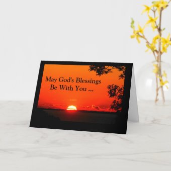 May God's Blessings Be With You Confirmation Card | Zazzle
