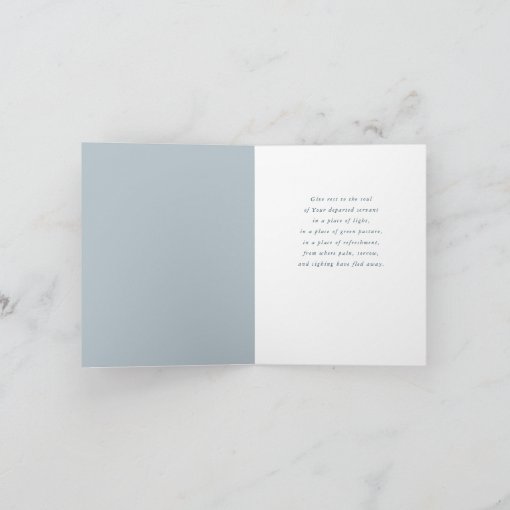 May his memory be eternal sympathy card | Zazzle