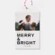 May Your Days Be Merry and Bright Photo Christmas Gift Tags | Zazzle