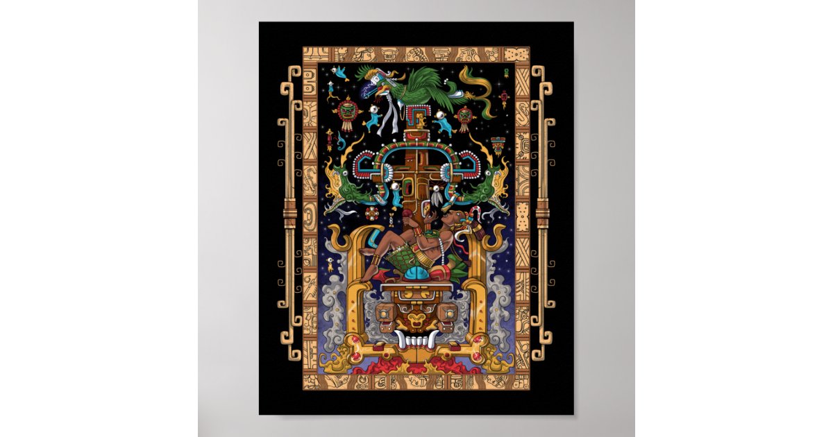 Mayan Astronaut King Pakal Poster | Zazzle