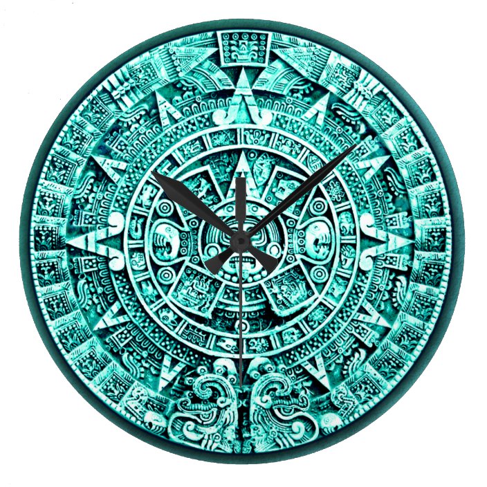 Mayan Calendar (12 Hour Dial) Large Clock | Zazzle.com