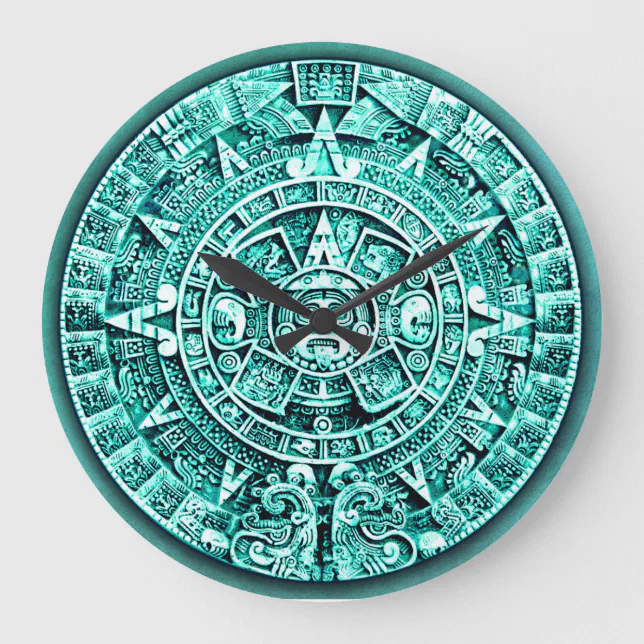 Mayan Calendar (12 Hour Dial) Large Clock | Zazzle